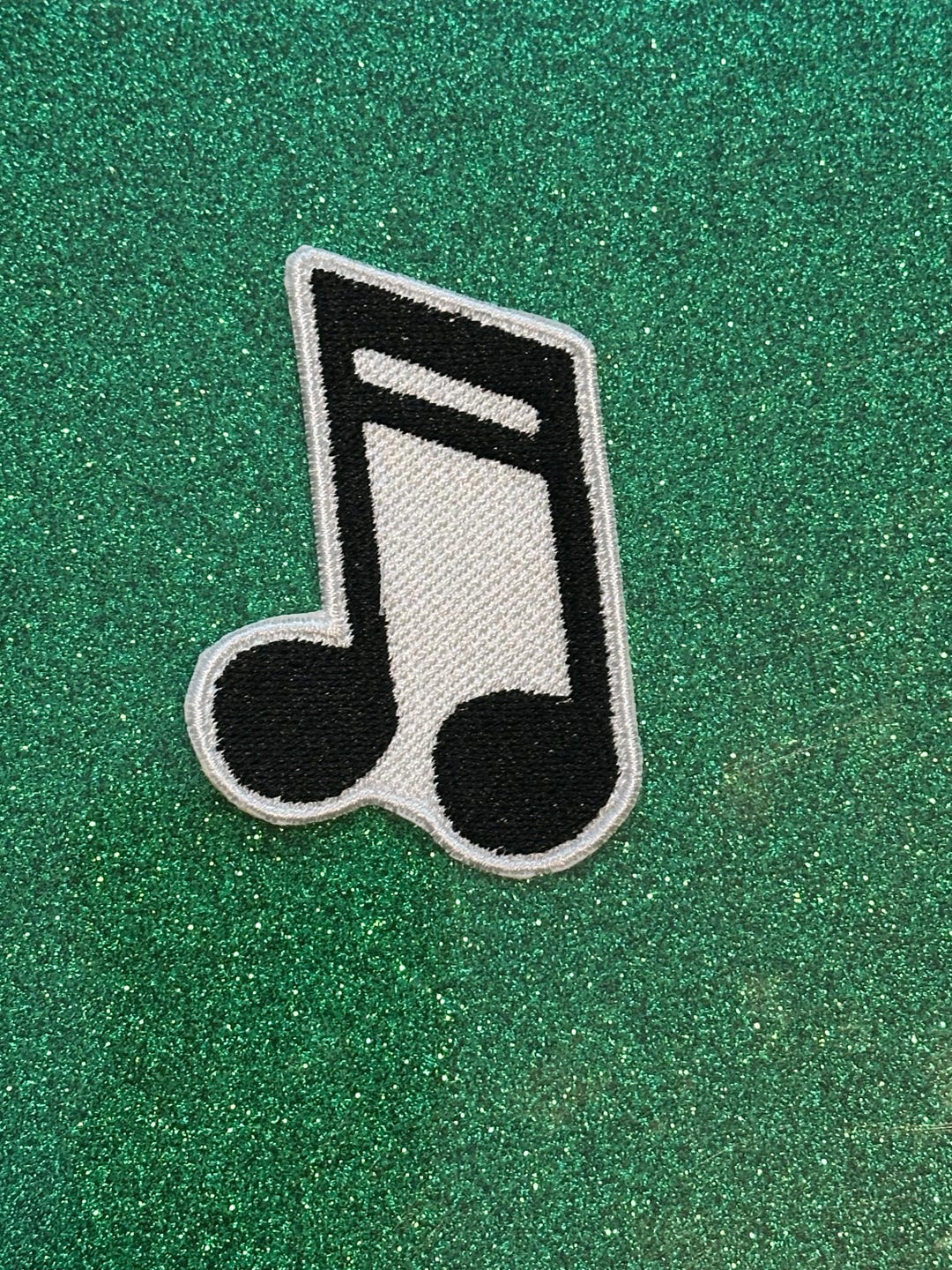 Microphone, Musical Note, Music Embroidered Iron on Patch for Hats ...