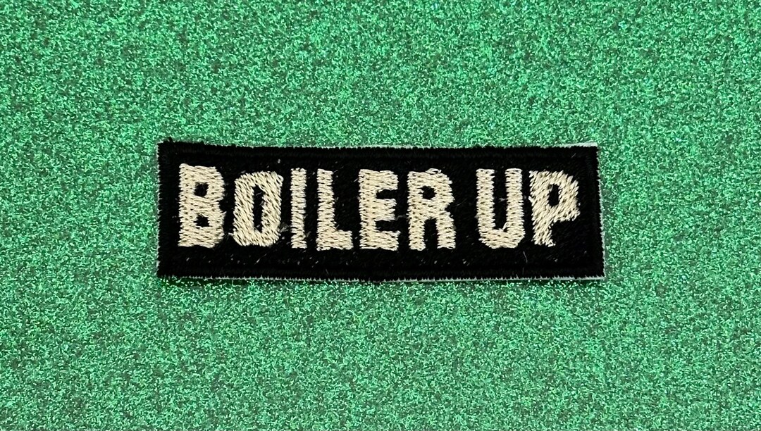 Purdue Boiler up Embroidered Iron on Patch - Etsy
