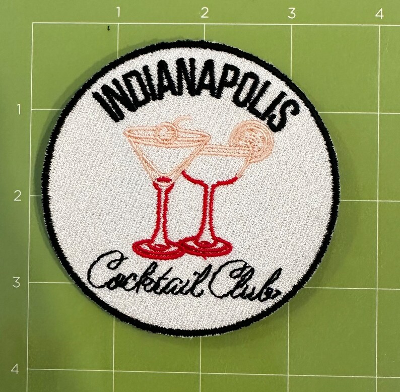 Indianapolis Cocktail Club Iron on Patch - Etsy