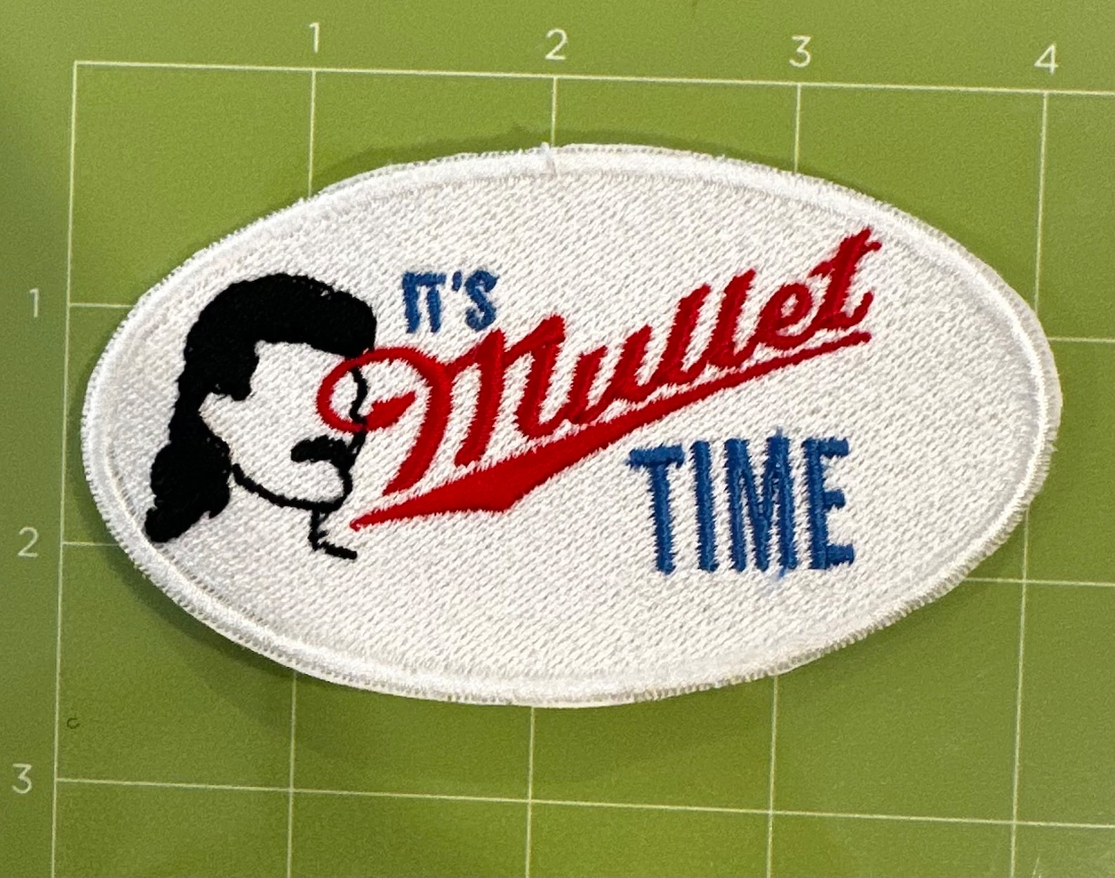 Mullet Time Iron on Patch - Etsy