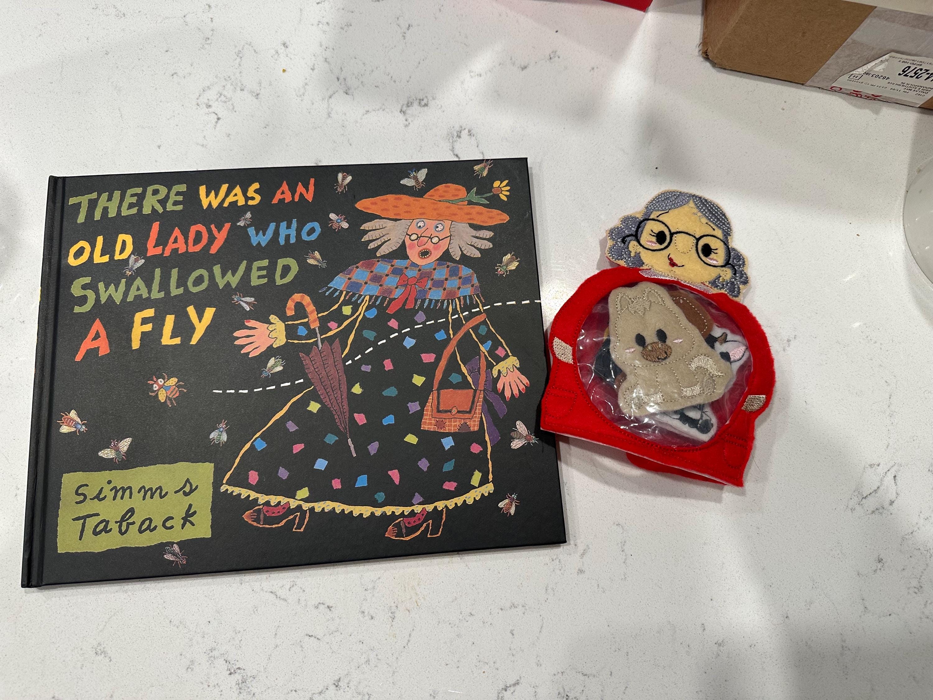 Interactive Book “there Was an Old Lady Who Swallowed a Fly” - Etsy