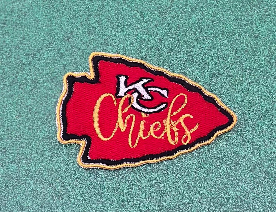 KC Chiefs Embroidered Iron on Patch - Etsy