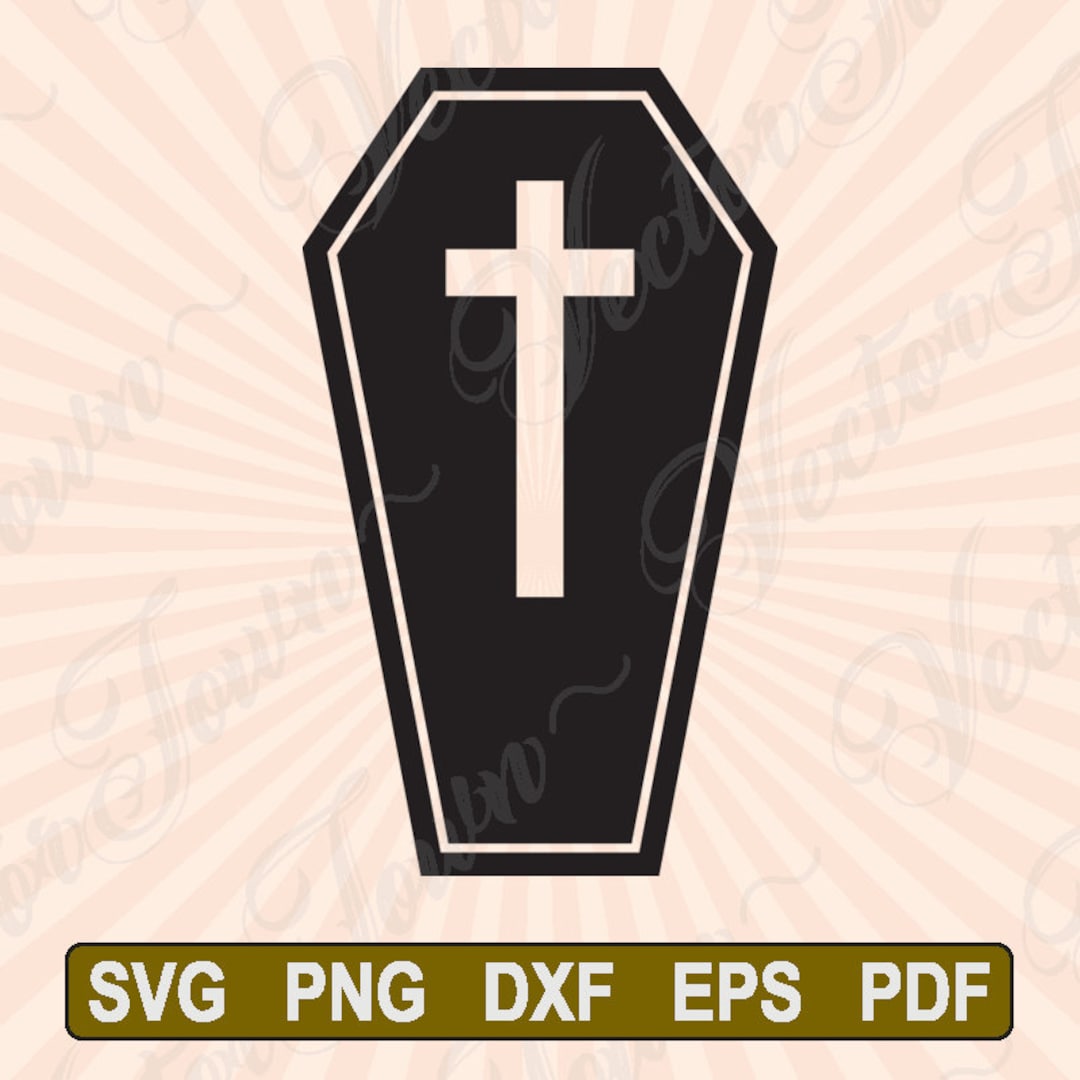 Casket Vector File for Vinyl Cutters - Etsy