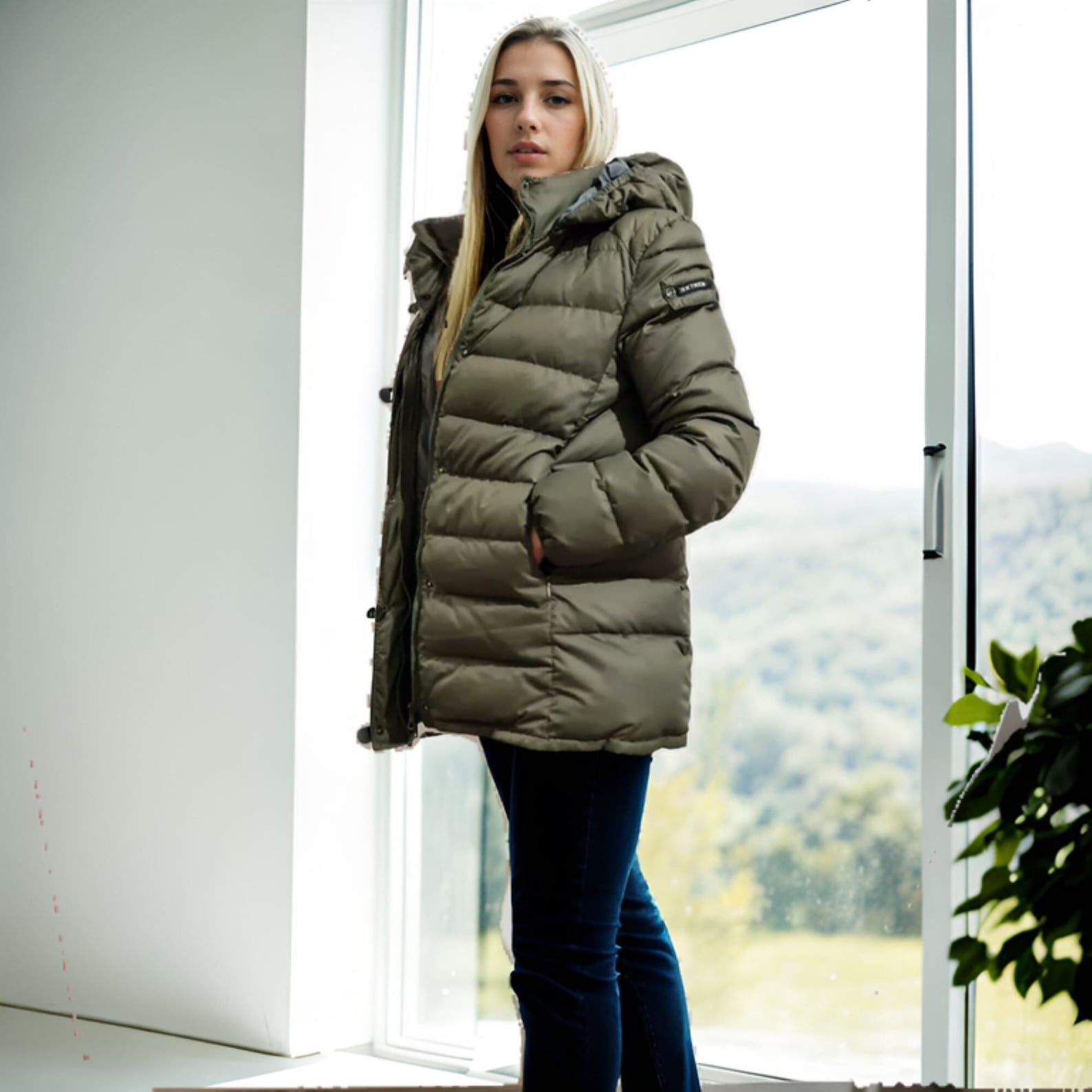 Womens Winter Down Jacket Custom Down Jacket Warm Goose Down Jacket ...