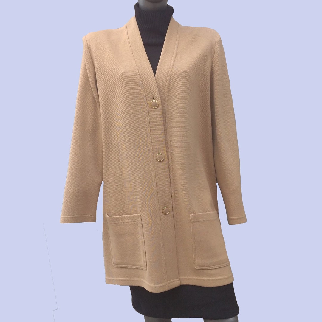 Long Merino Wool Cardigan Made in Italy Elegant Wool - Etsy
