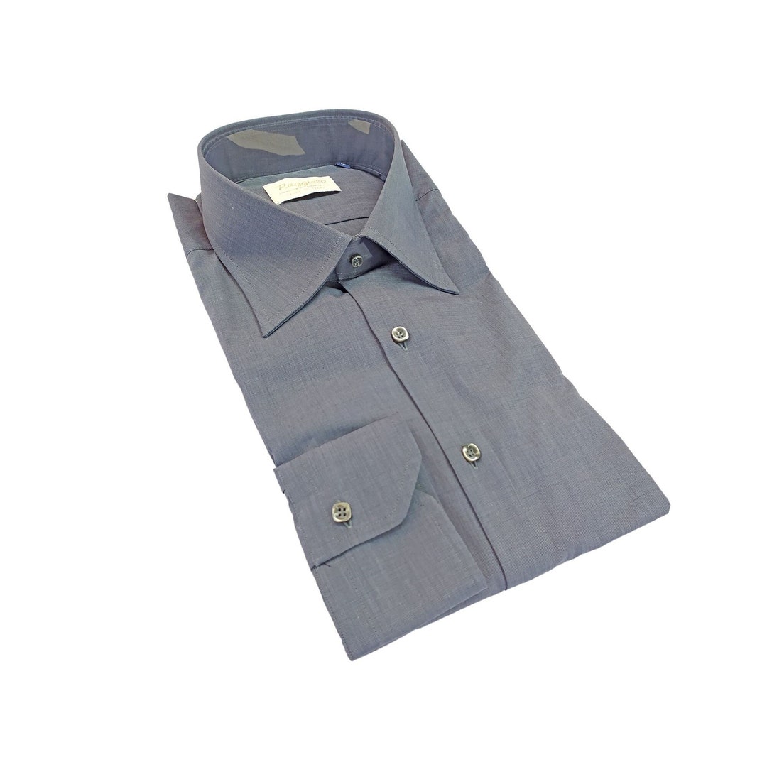 Custom Made Shirt With Embroidered Initials - Choice of Collar - 100% ...
