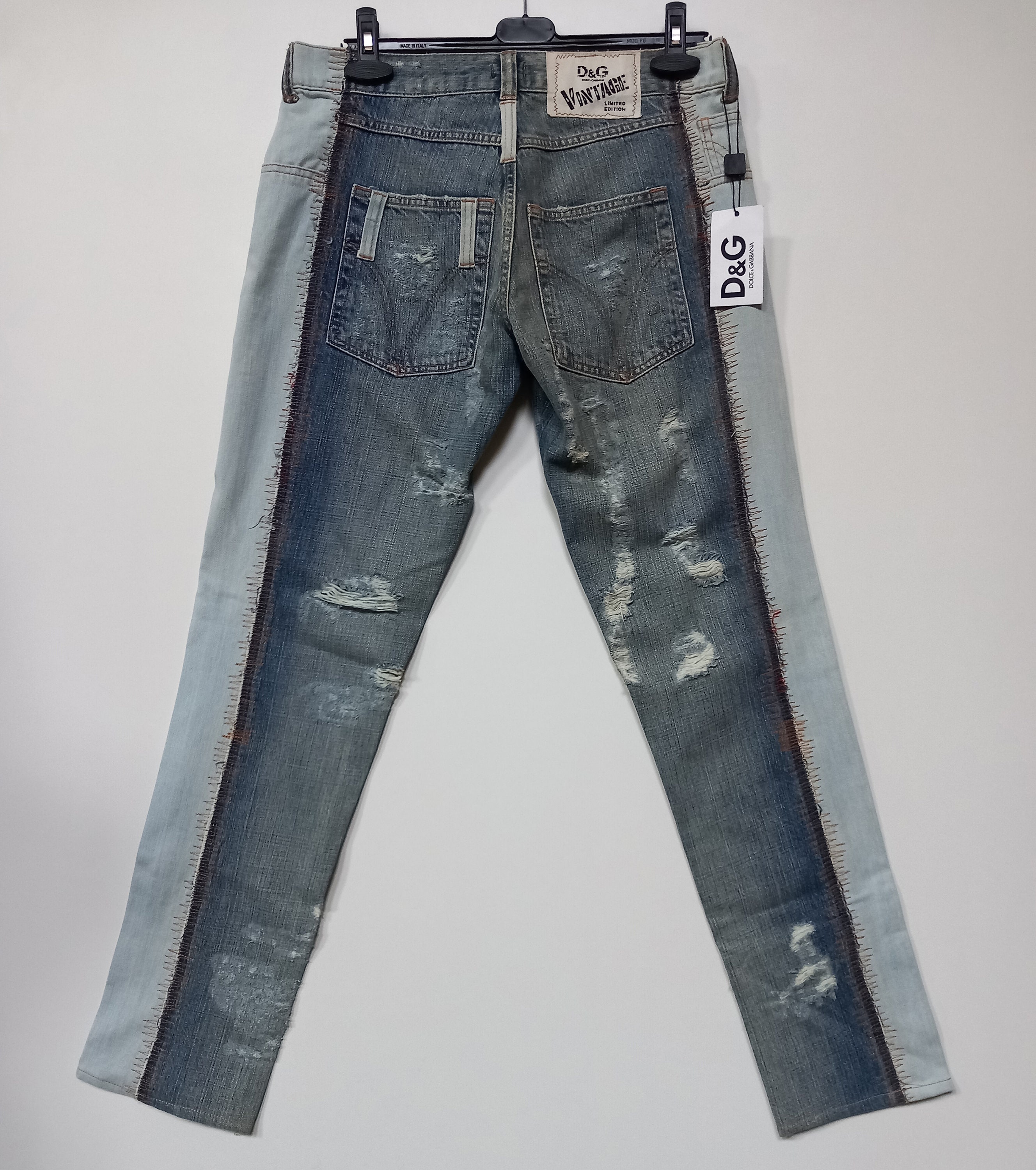 JEANS Y2K DOLCE & GABBANA Torn Jeans Pants Vintage - Etsy
