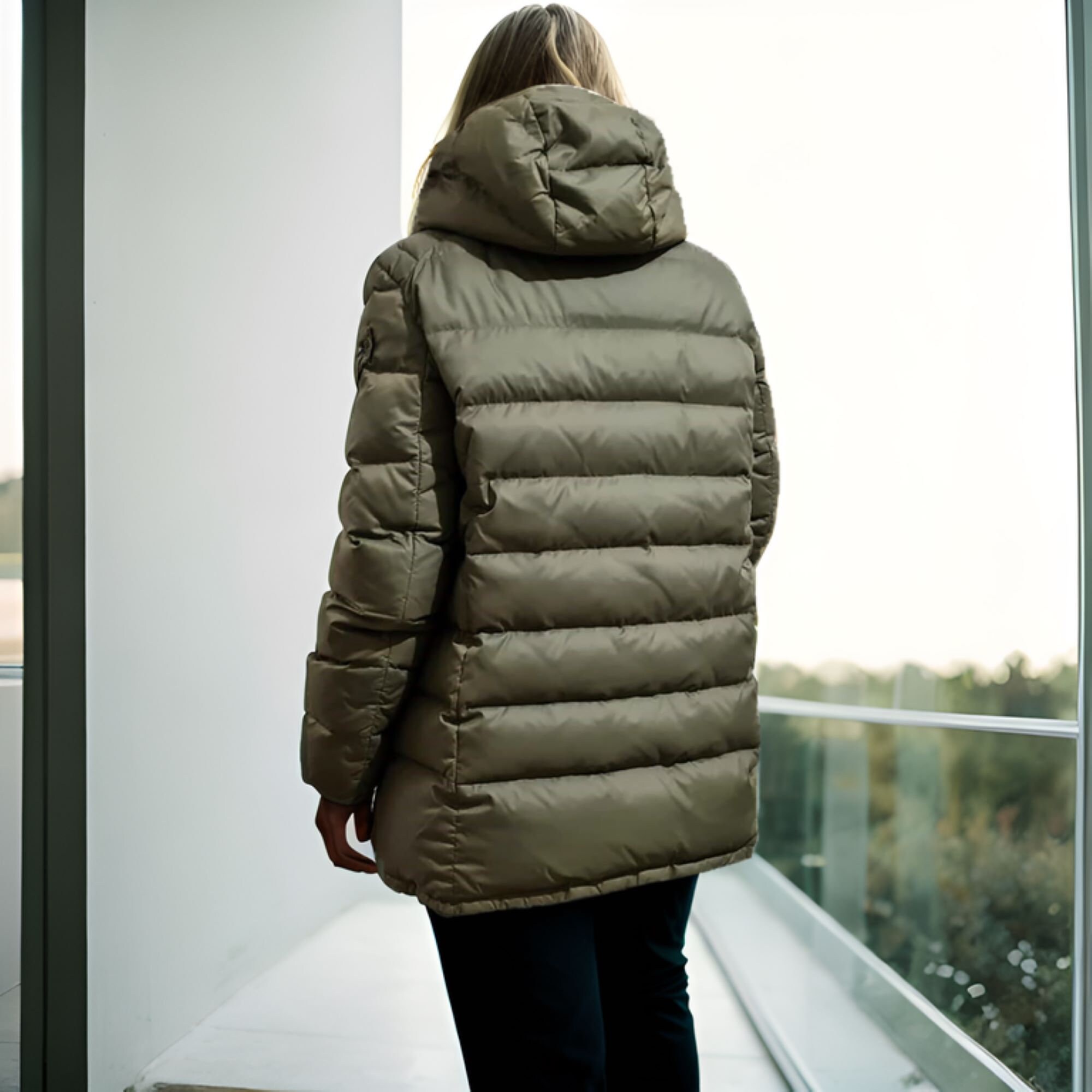 Womens Winter Down Jacket, Custom Down Jacket, Warm Goose Down Jacket ...