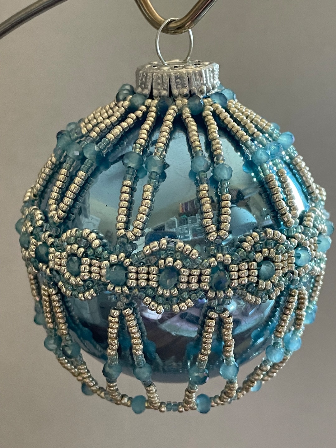 Beaded Christmas Ornament 2157 - Etsy