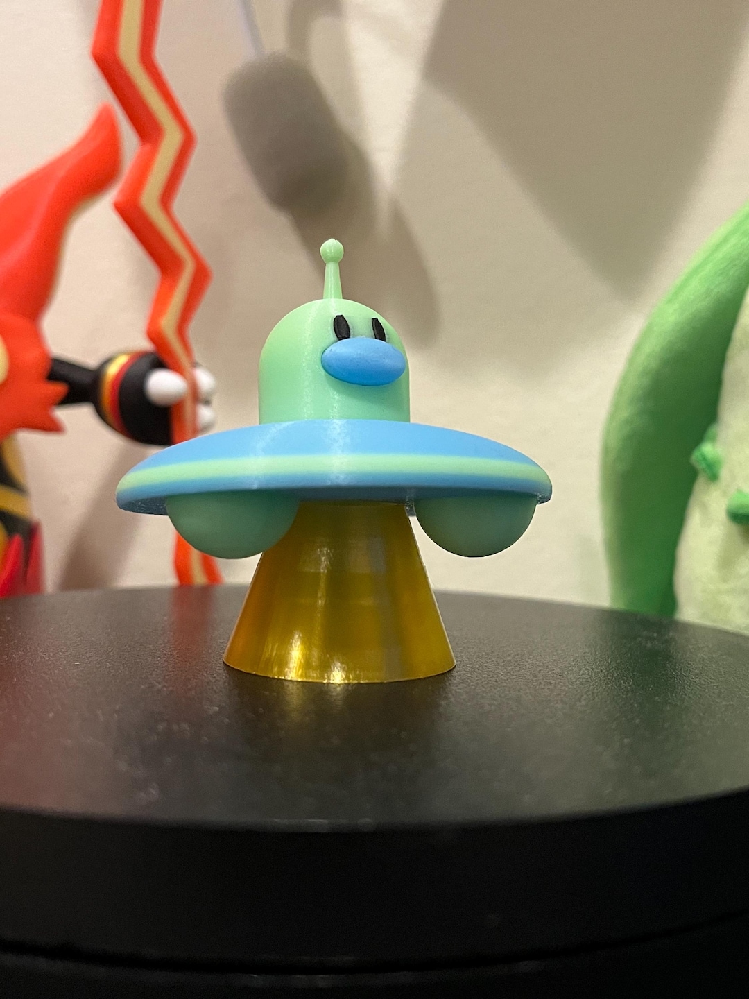 UFO Diglett 3D Printed Pokemon Figure - Glow in the Dark - Etsy