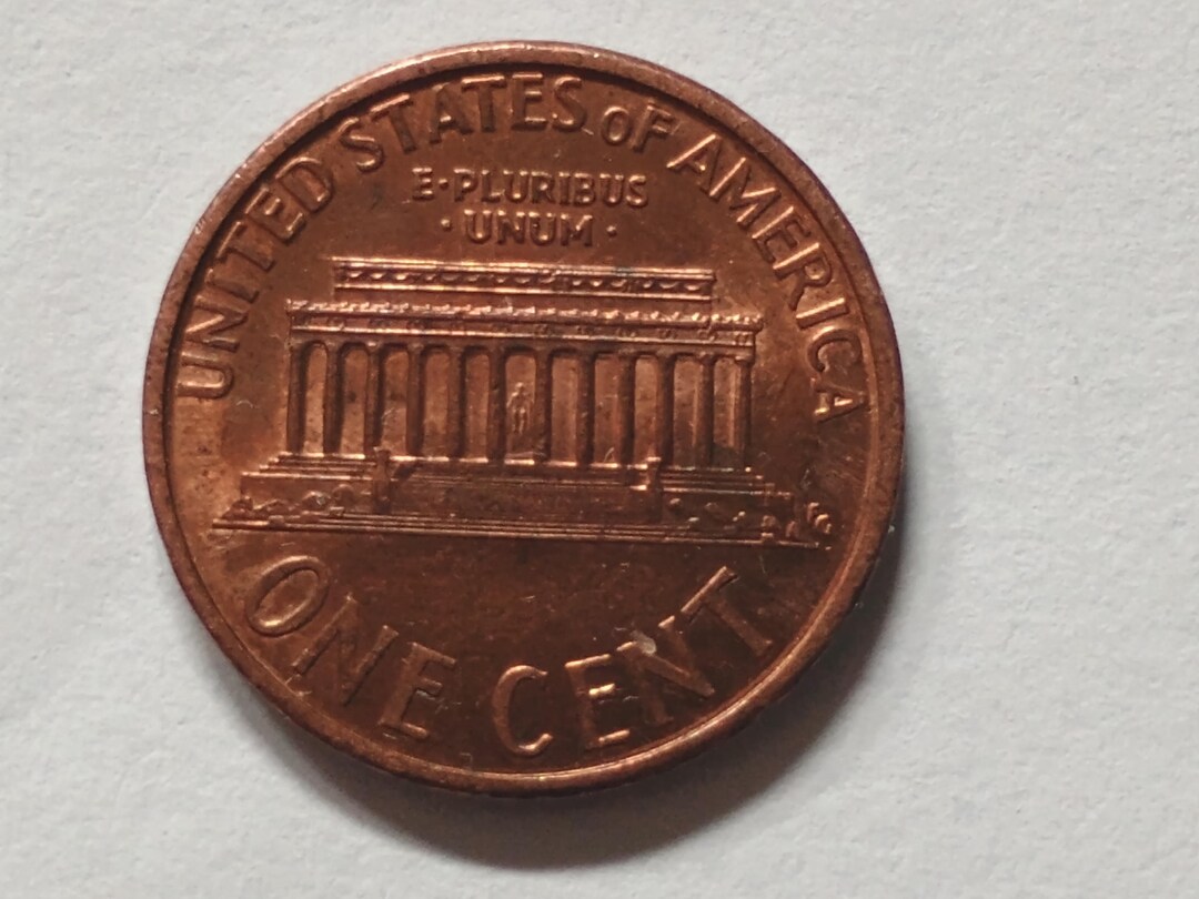 1994 Usa 1 Cent Lincoln Memorial Penny Ddr No Mint Mark Doubling in ...