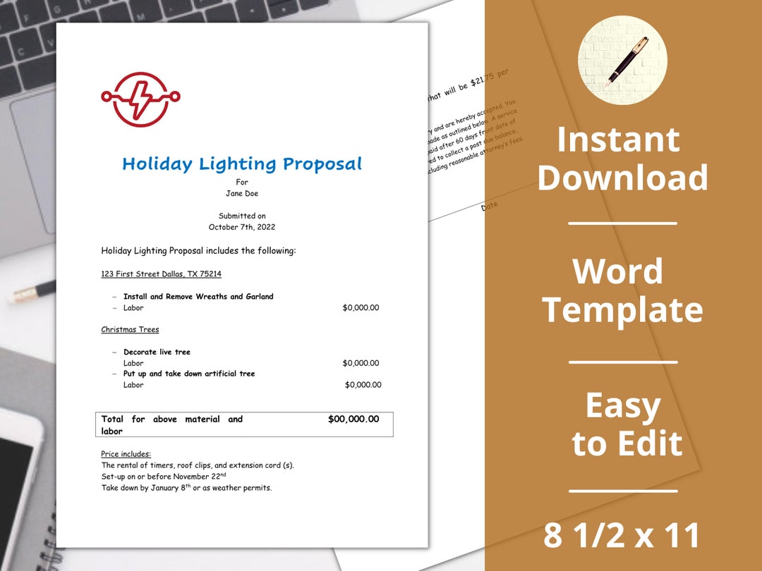 Christmas Lights Installation ︱ Holiday Lights Set up ︱ Invoice ...