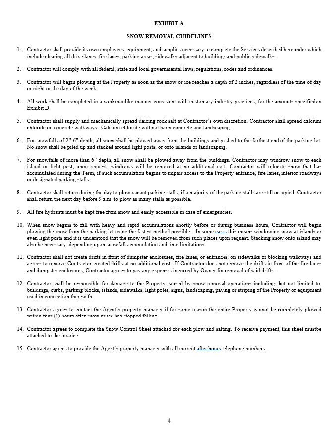 Snow Removal ︱ Contract ︱ Template ︱proposal - Etsy