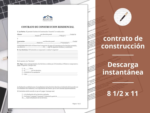 Modelo De Contrato De Obra De Construcci N En Word Gratis