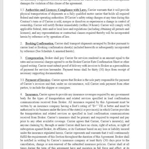 Carrier Packet ︱ Broker Template ︱carrier Agreement ︱ Trucking Company ...