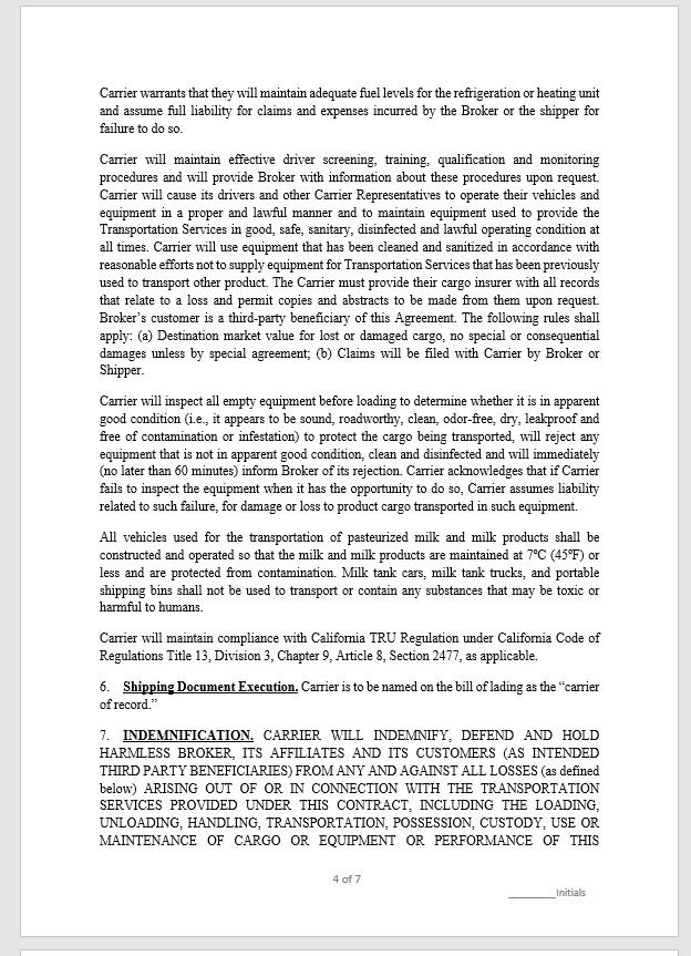 Carrier Packet ︱ Broker Template ︱carrier Agreement ︱ Trucking Company ...