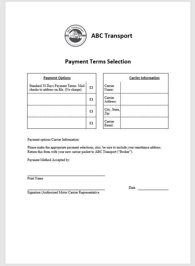 Carrier Packet ︱ Broker Template ︱carrier Agreement ︱ Trucking Company ...