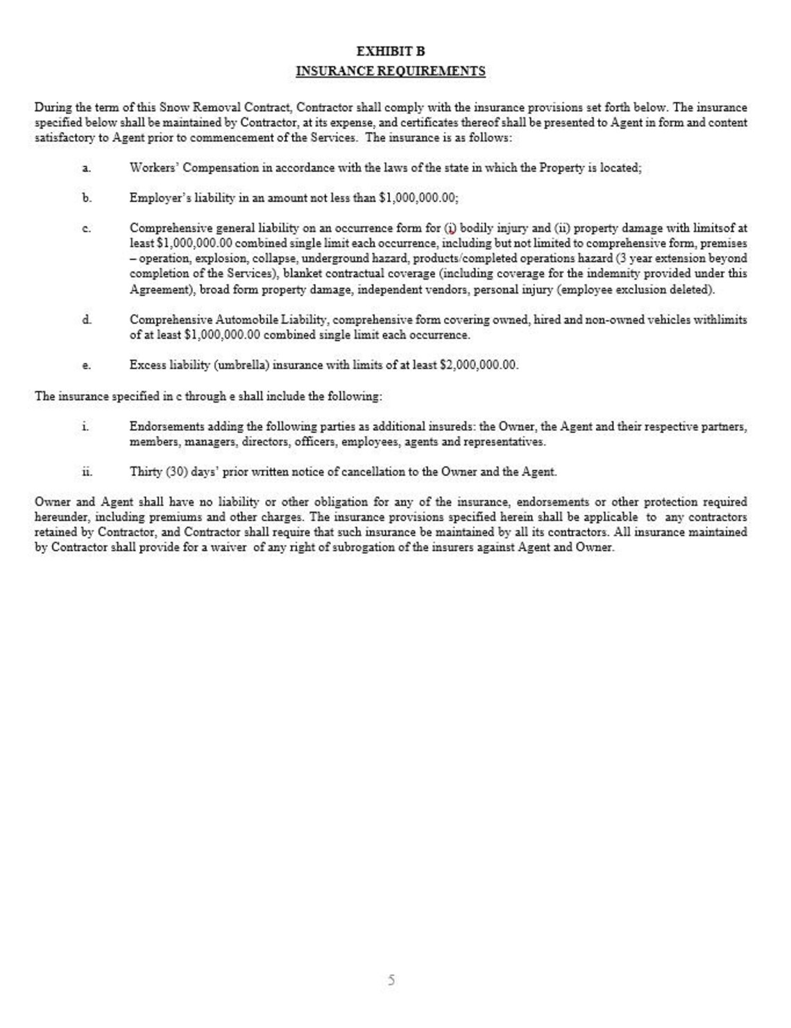 Snow Removal ︱ Contract ︱ Template ︱proposal - Etsy