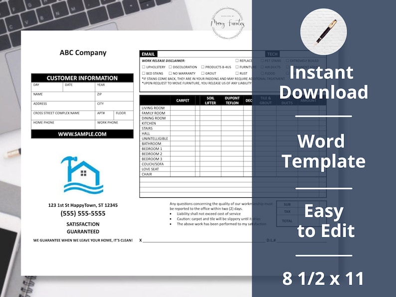 Upholstery Proposal ︱upholstery Estimate ︱upholsterycontract ︱agreement ...
