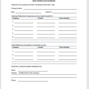 Carrier Set up Package ︱ Broker Template ︱carrier Agreement ︱ Trucking ...
