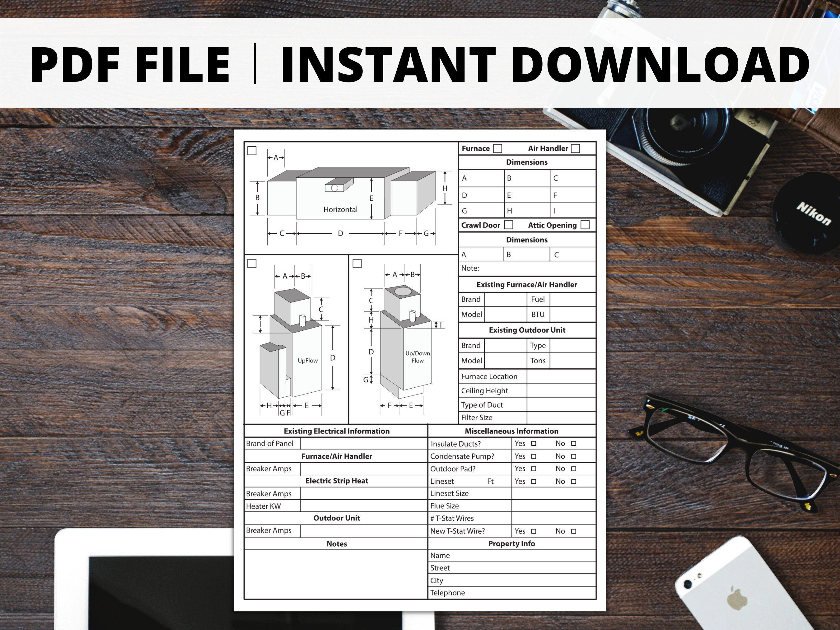 HVAC SPEC SHEET ︱ Ducts ︱measuring ︱template ︱heating︱ Cooling︱ - Etsy HVAC SPEC SHEET ︱ Ducts ︱measuring ︱template ︱heating︱ Cooling︱ - Etsy