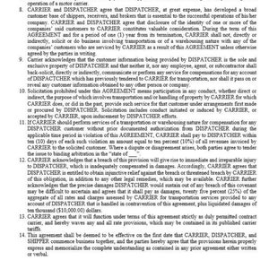 Dispatcher & Carrier Agreement︱ Instant Download ︱microsoft Word ...