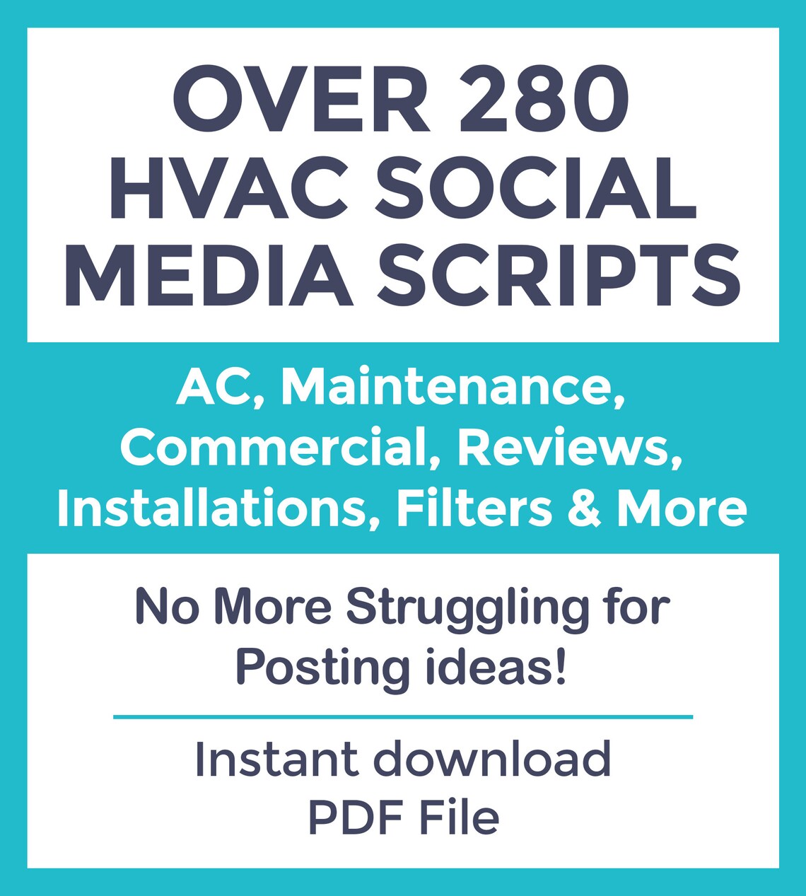 HVAC ︱social Media ︱post ︱script ︱captions ︱instant Download - Etsy
