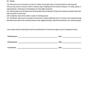 Bathroom Renovation ︱contract ︱ Proposal ︱estimate ︱template ...