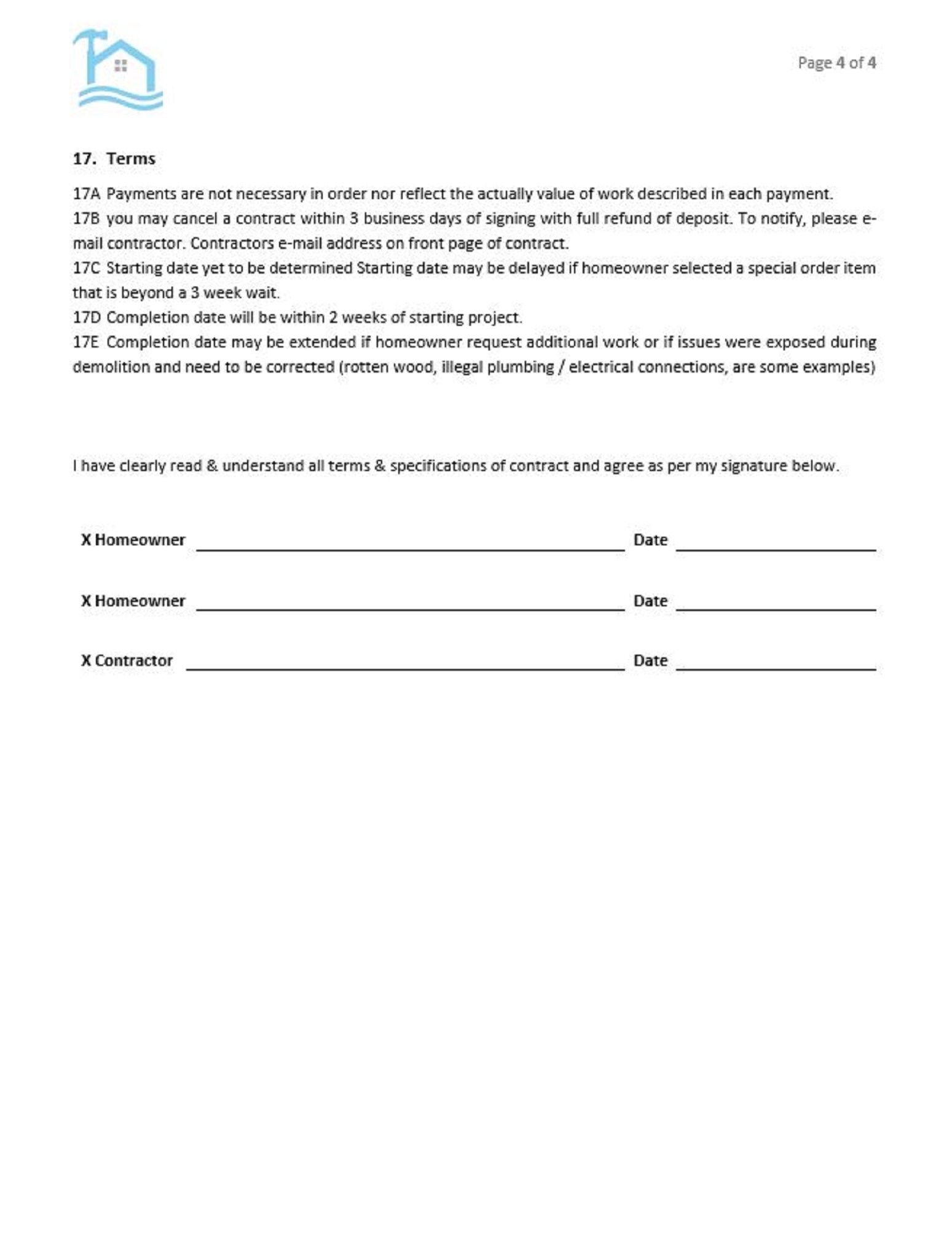 Bathroom Renovation ︱contract ︱ Proposal ︱estimate ︱template ...