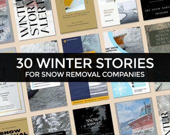 Snow Plowing Instagram Post Snow Removal Facebook Post Canva - Etsy