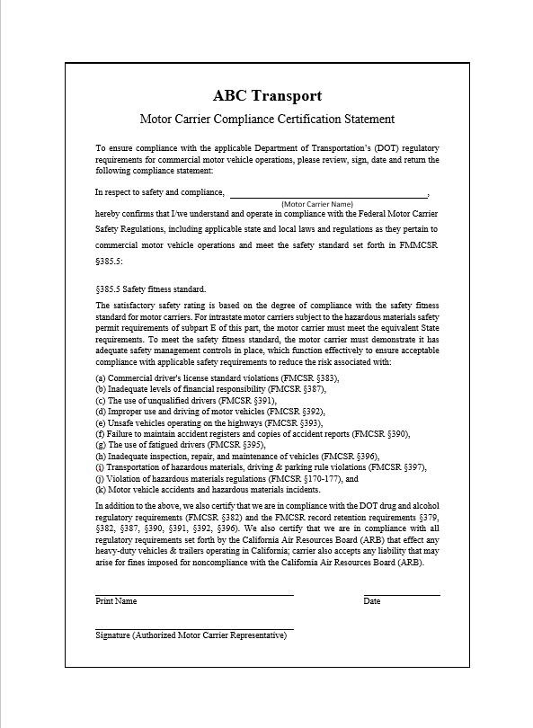 Carrier Packet ︱ Broker Template ︱carrier Agreement ︱ Trucking Company ...