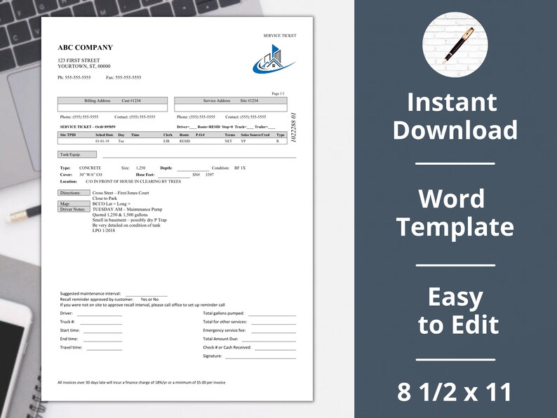 Septic Tank Company ︱ Repair ︱ Pumping ︱ Estimate ︱ Invoice ︱ Proposal ...