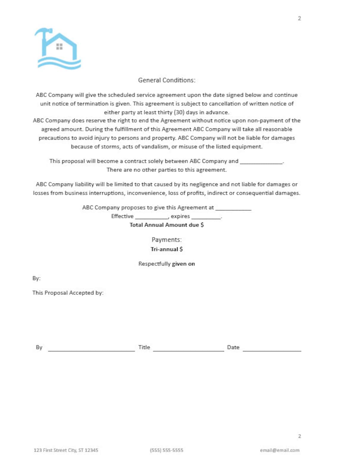 Commercial Preventative Maintenance Agreement ︱ Contract ︱agreement ...