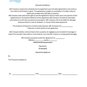 Commercial Preventative Maintenance Agreement ︱ Contract ︱agreement ...