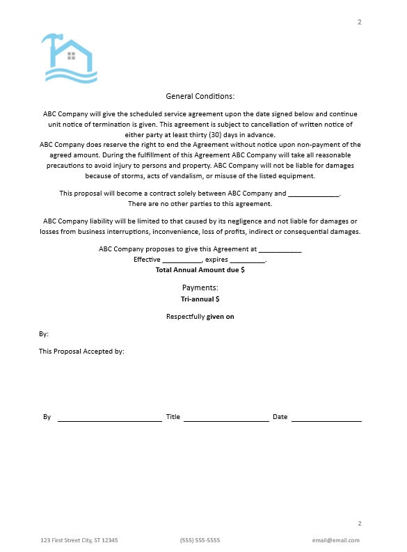 Commercial Preventative Maintenance Agreement ︱ Contract ︱agreement ...