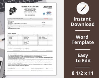 Pressure Cleaning ︱power Washing Contract ︱proposal ︱estimate ...