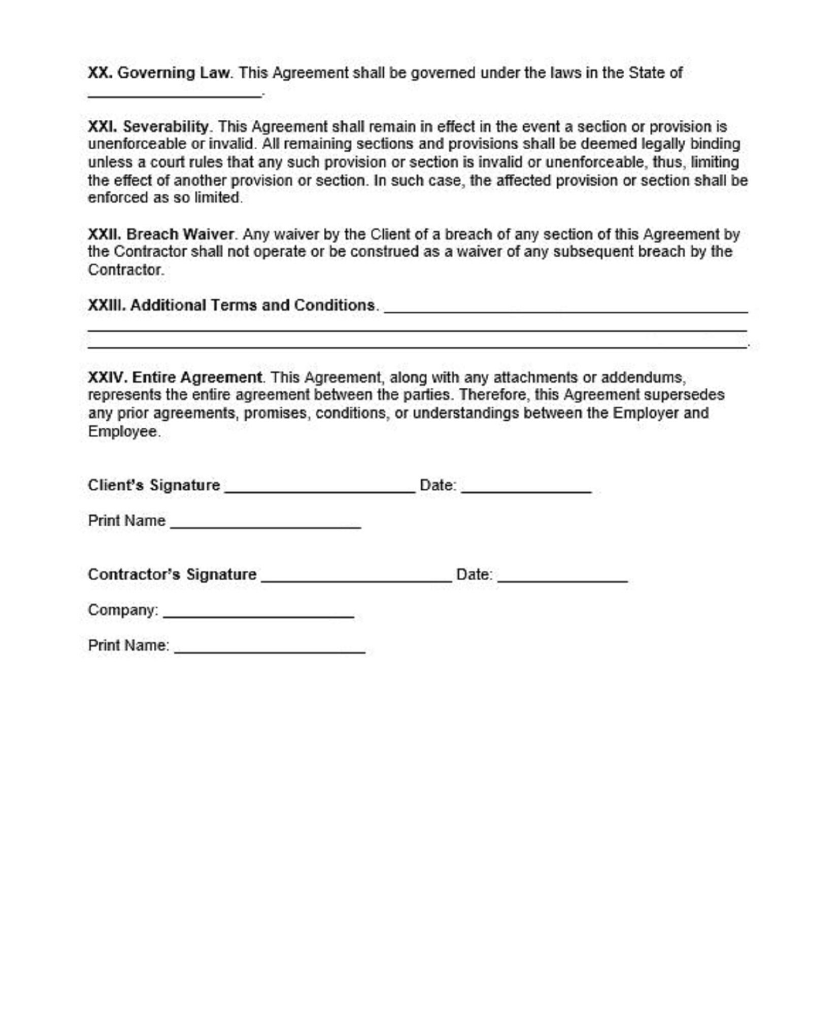 Residential Construction︱ Contract ︱ Template︱ Word Format ︱estimate ...