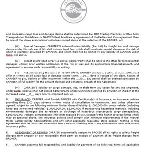 Broker-carrier Agreement ︱contract ︱instant Download ︱template ...