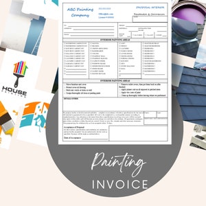 Painting Proposal ︱word Format ︱template ︱ Estimate ︱ Contract - Etsy