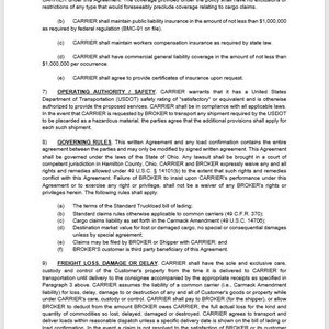 New Carrier Setup Packet ︱ Broker Template ︱carrier Agreement ...