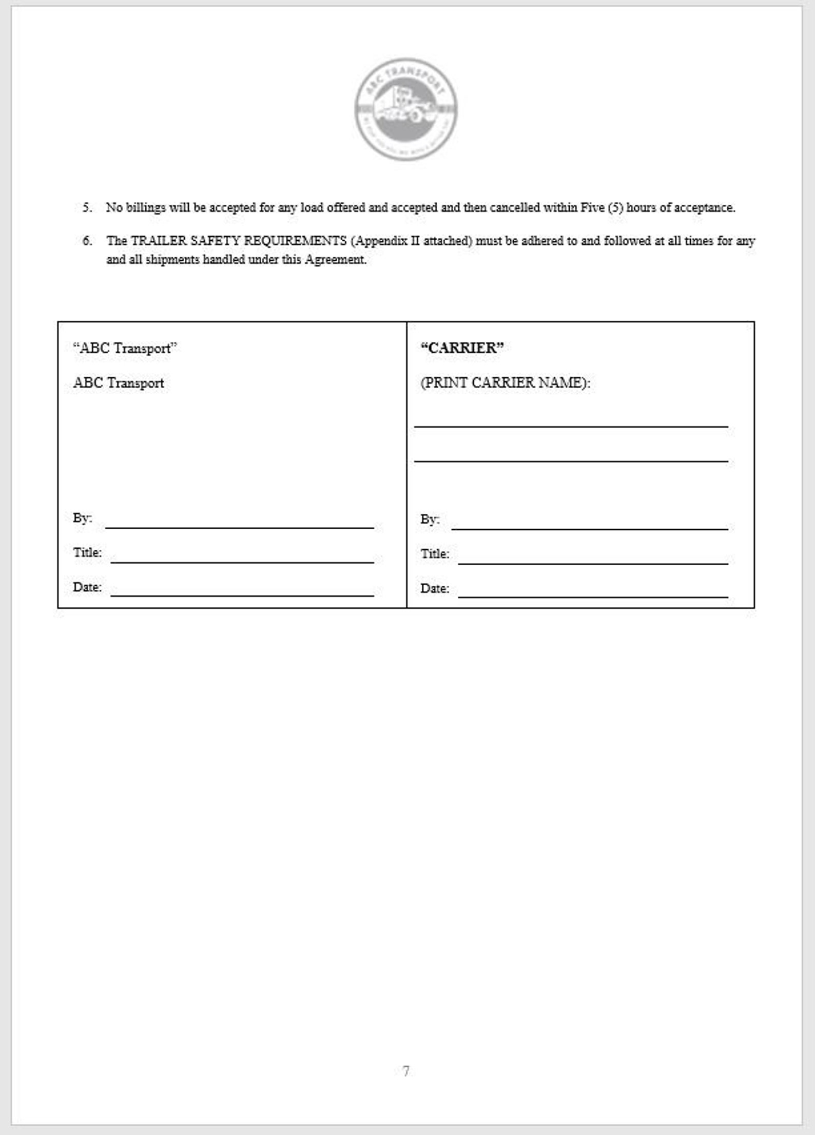 Carrier Agreement Package ︱ Broker Template ︱carrier Agreement ︱ Setup ...