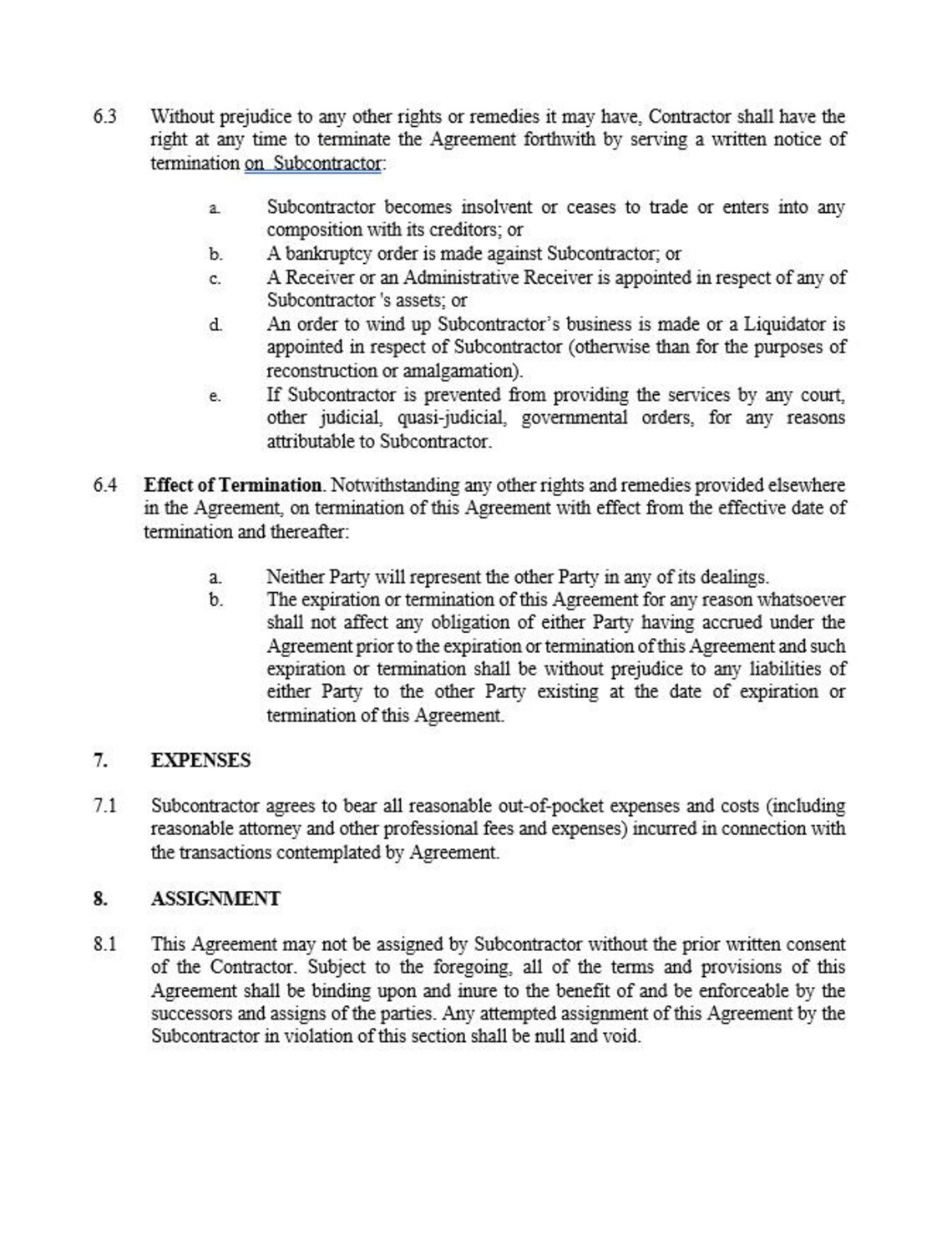 Roofing Subcontractor︱ Agreement ︱contract ︱template - Etsy