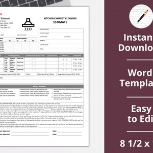 Gutter repair Installation Template Invoice Estimate - Etsy