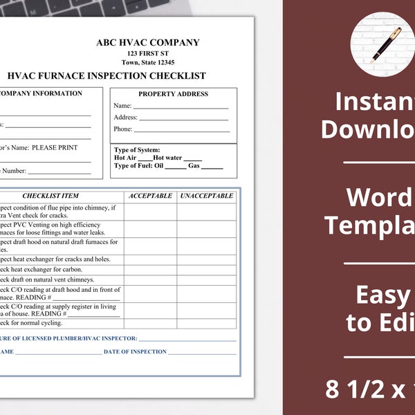 Hvac Maintenance - Etsy