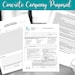 Cement ︱proposal ︱contract ︱ Concrete Template ︱construction ︱ Terms ...