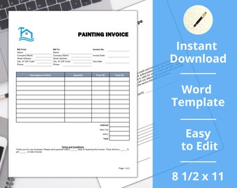 Painting Receipt - Etsy