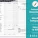 HVAC SPEC SHEET Ducts measuring template heating Cooling - Etsy