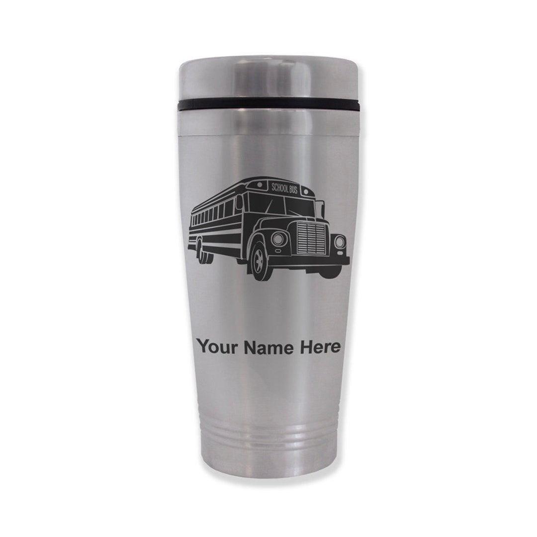 Commuter Travel Mug, school Bus, Personalized Engraving Included - Etsy