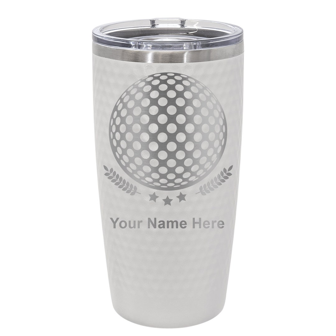 20oz Dimpled Tumbler Mug Golf Ball Personalized Engraving - Etsy