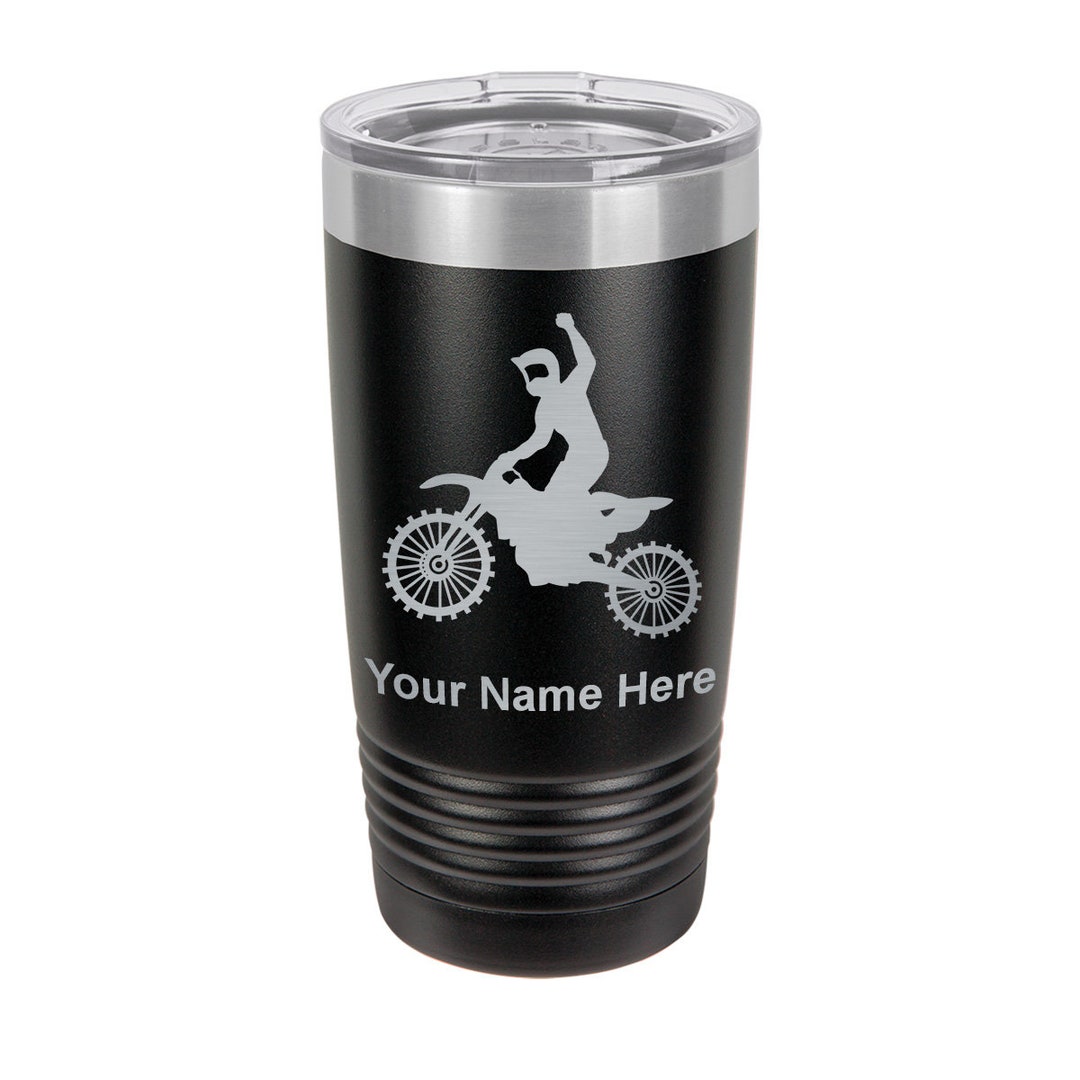 20oz Tumbler Mug, motocross, Personalized Engraving Included - Etsy